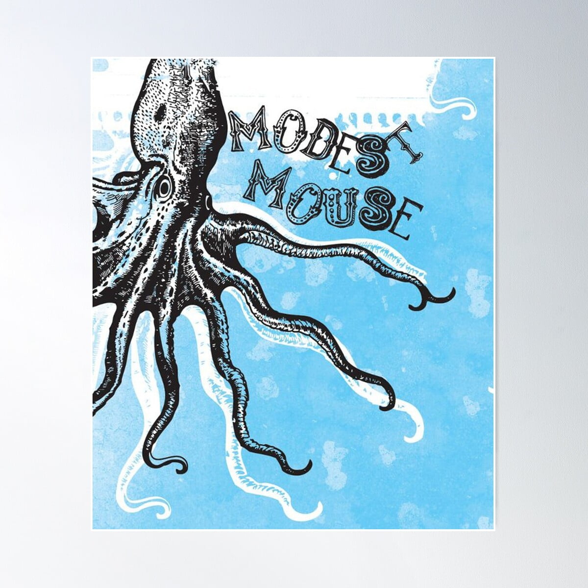 Modest Mouse Octopus Poster Wall Art, Modern Wall Decor For Living Room ...