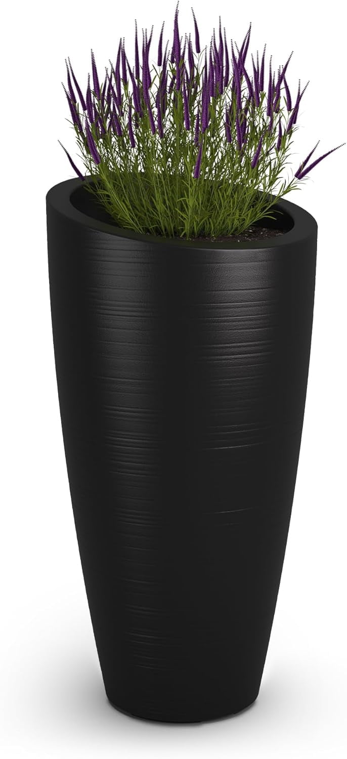 Modesto 32-Inch Tall Planter – Weather-Resistant Planter for Flowers ...