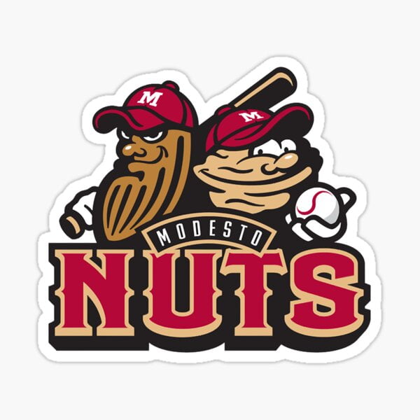Modesto Nuts Classic Sticker Baseball Sticker, Football Sticker ...