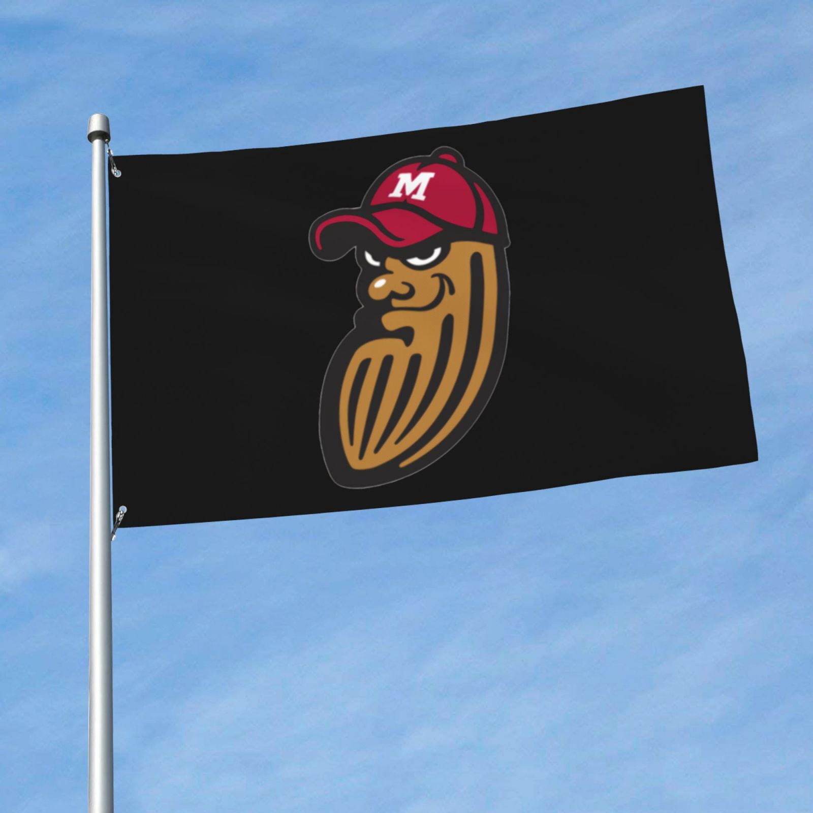Modesto Nuts Flag 3x5 Outdoor ,Sewn Stripes, Stronger Brass Grommets ...