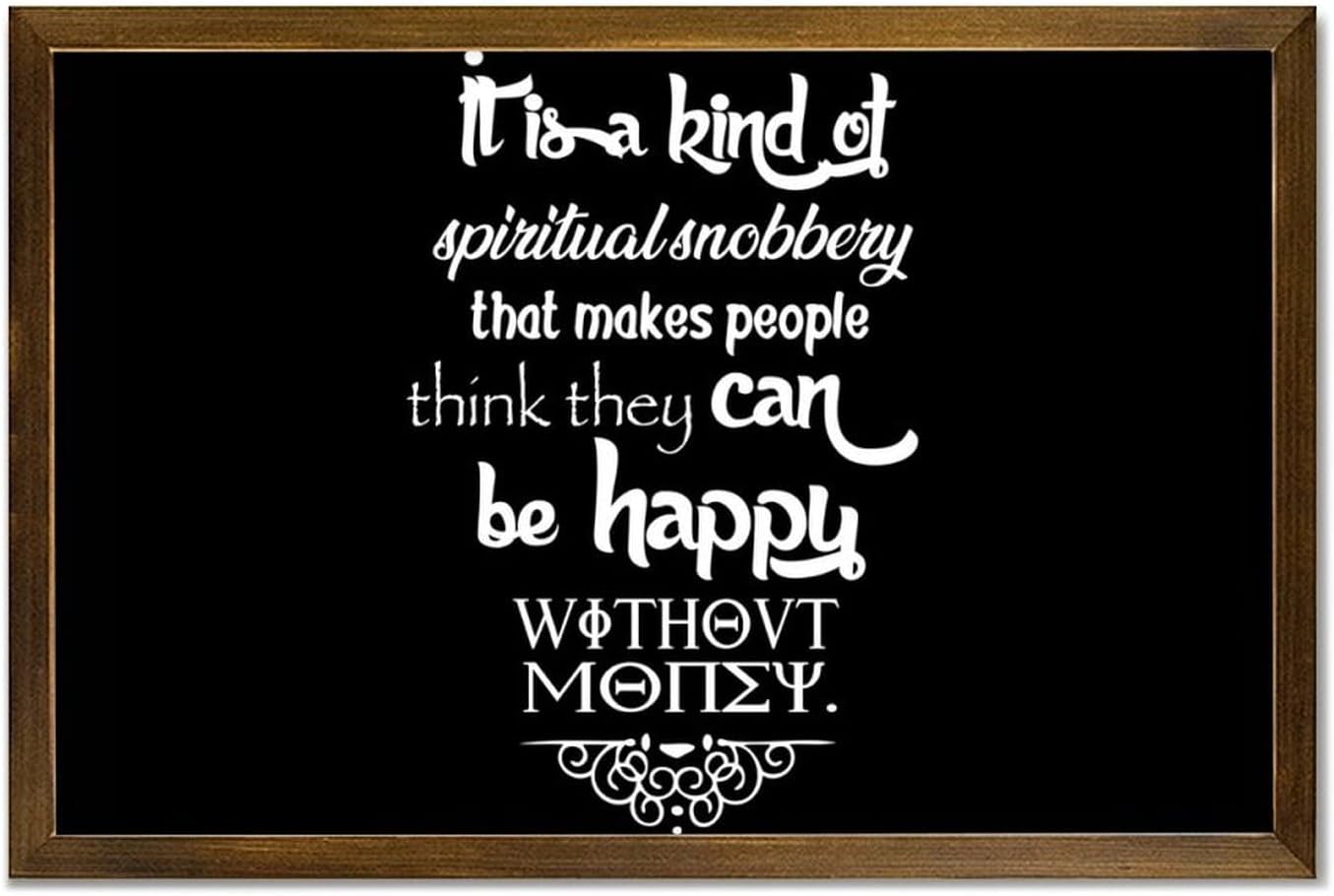 Modesty Is The Color of Virtue. Decorative Wooden Sign With Frame ...