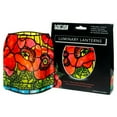 Modgy Lumizu Collapsible 4pc Luminary Lantern Set - Tiffany Poppies ...