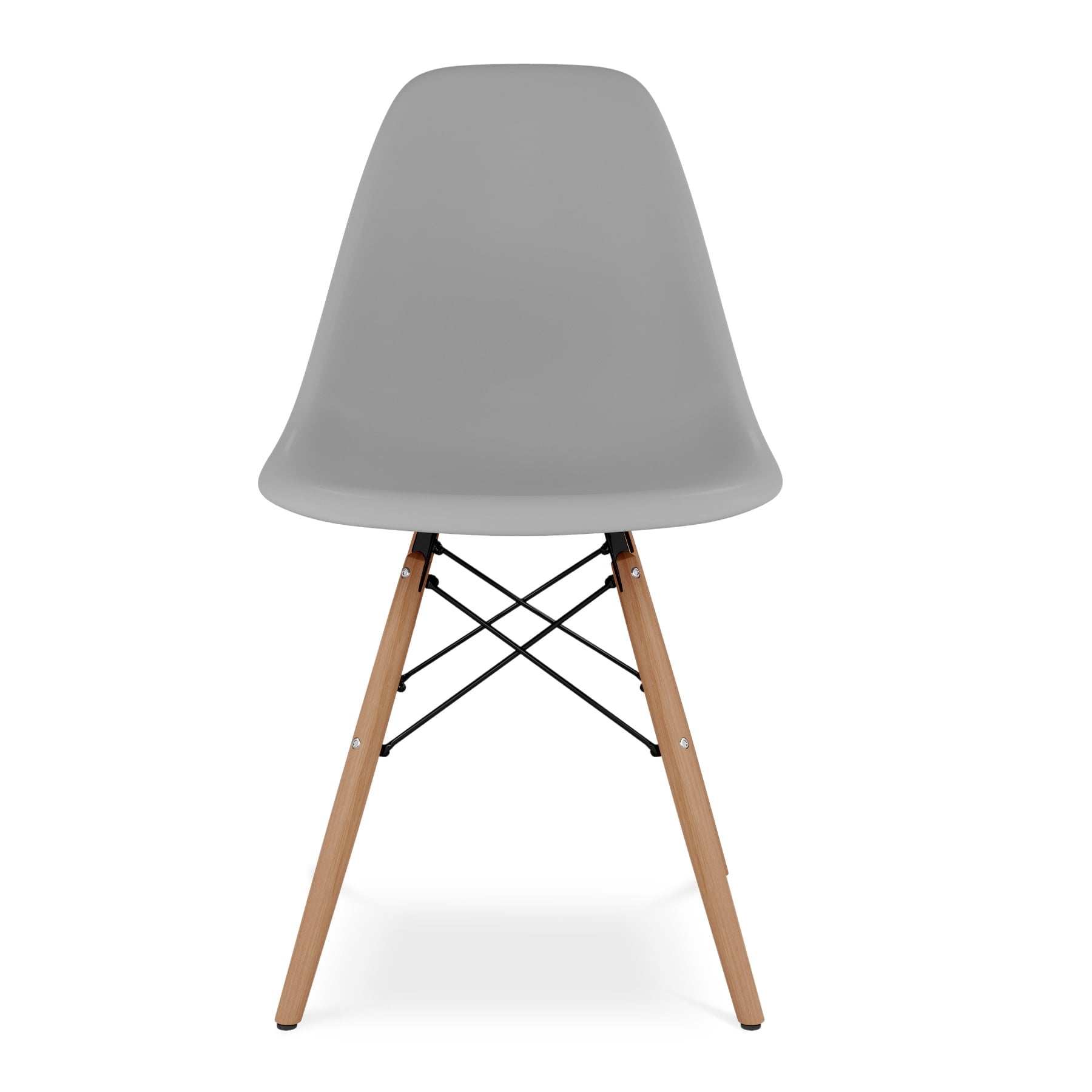 Modholic Eiffel Chair With Wood Legs, Gray - Walmart.com