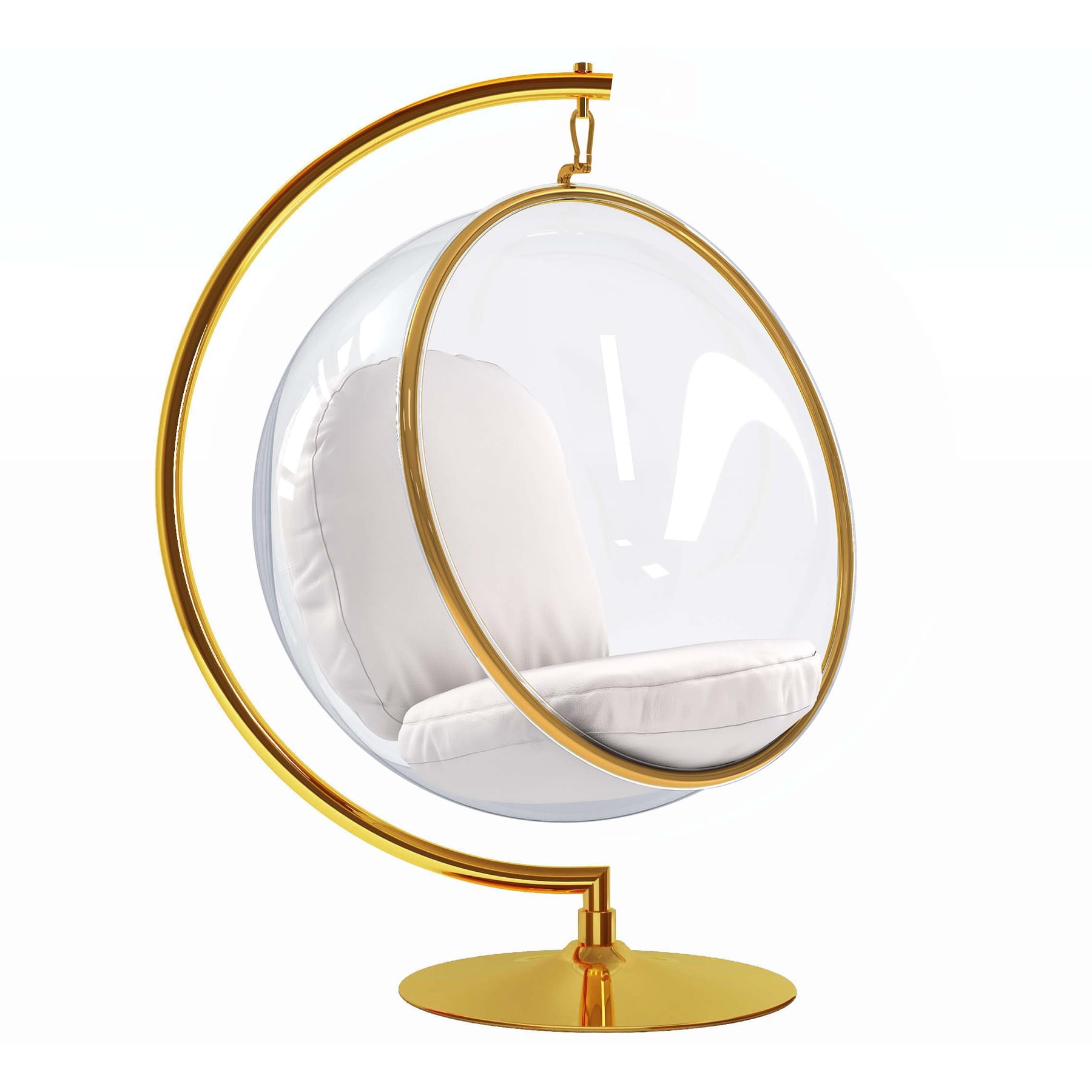 Modholic Hanging Bubble Chair With Stand, Gold Special Edition ...