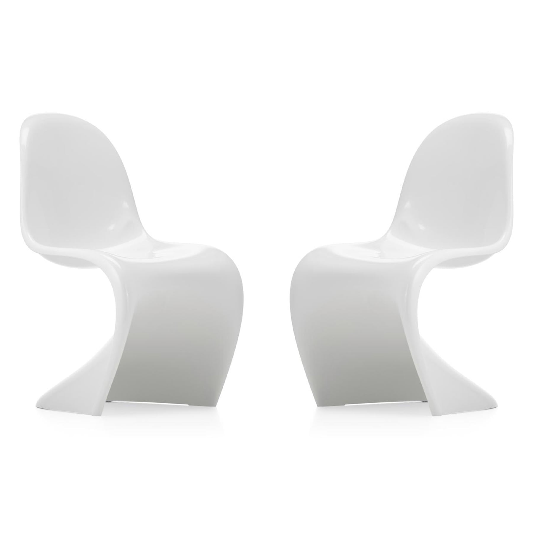 Modholic Wave Chair, White (Set Of 2) - Walmart.com