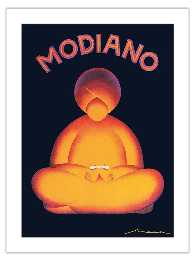 Modiano Cigarette Papers - Pasha Figure Meditating - Vintage ...