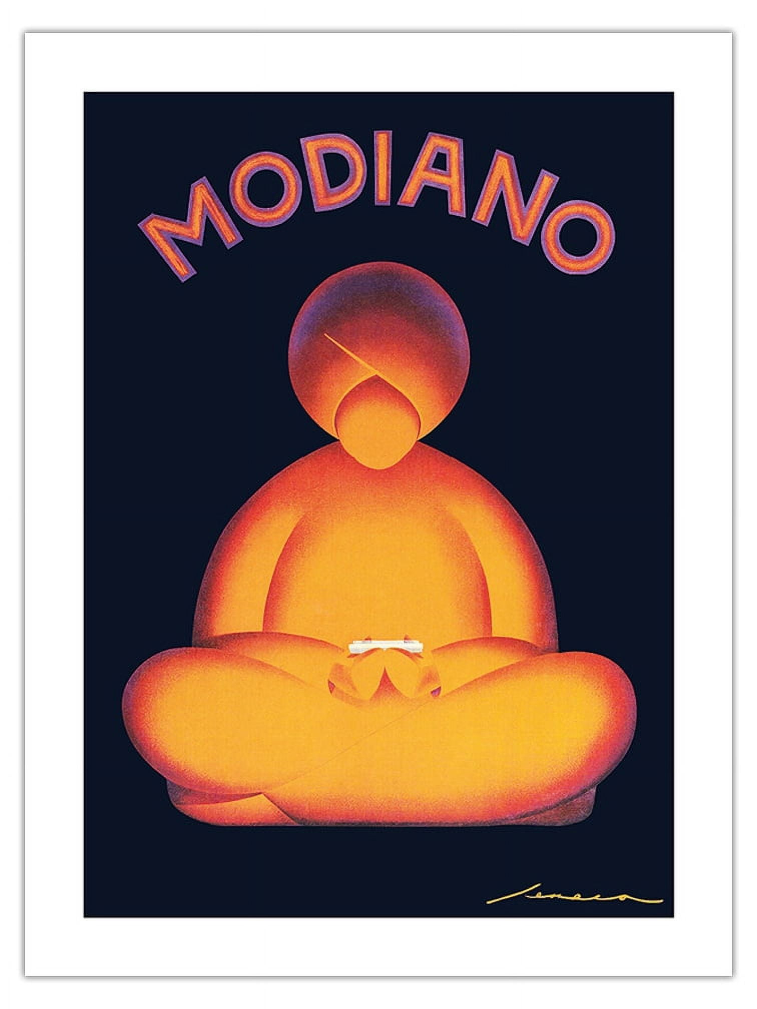Modiano Cigarette Papers - Pasha Figure Meditating - Vintage ...