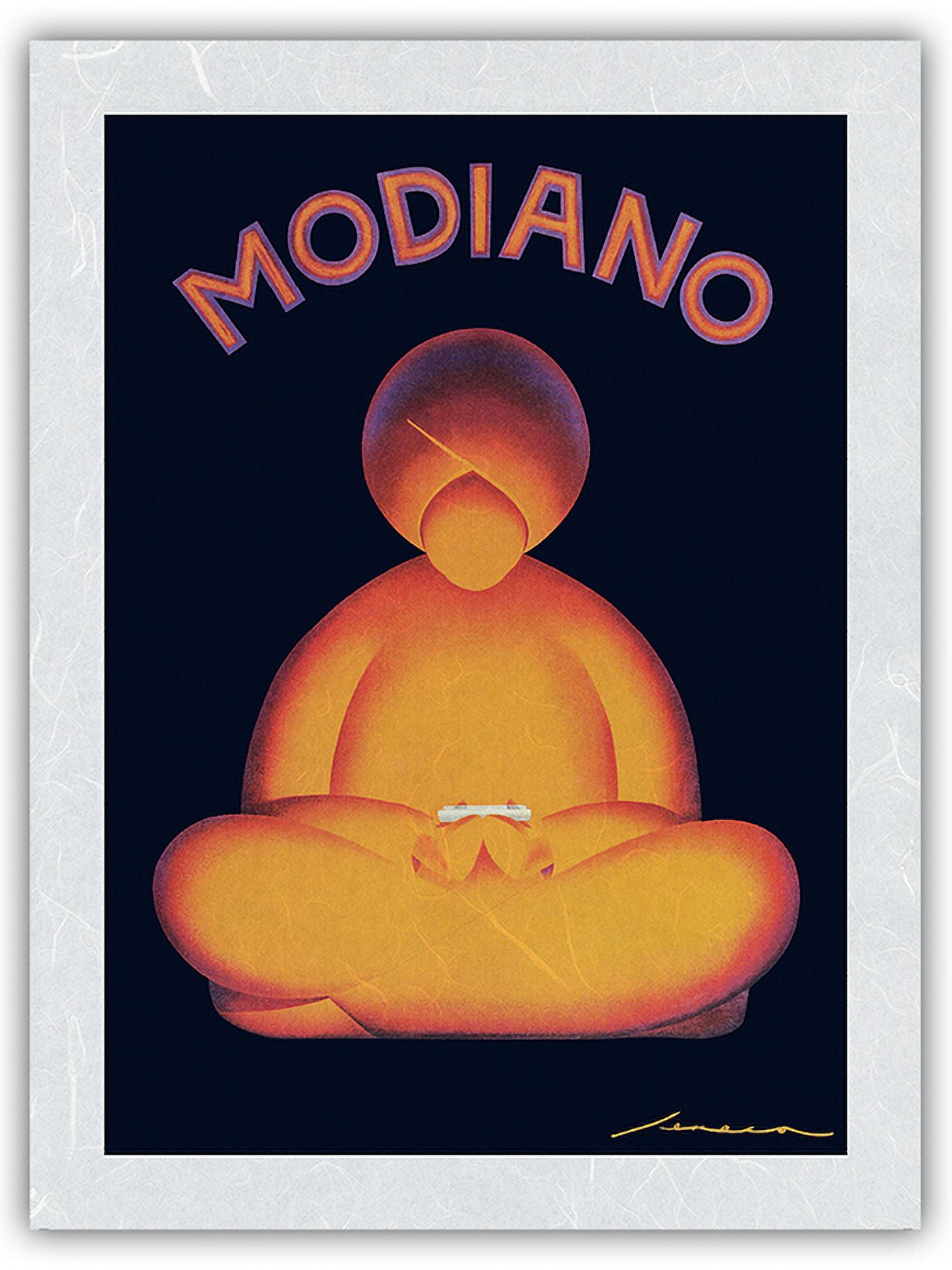 Modiano Cigarette Papers - Pasha Figure Meditating - Vintage ...