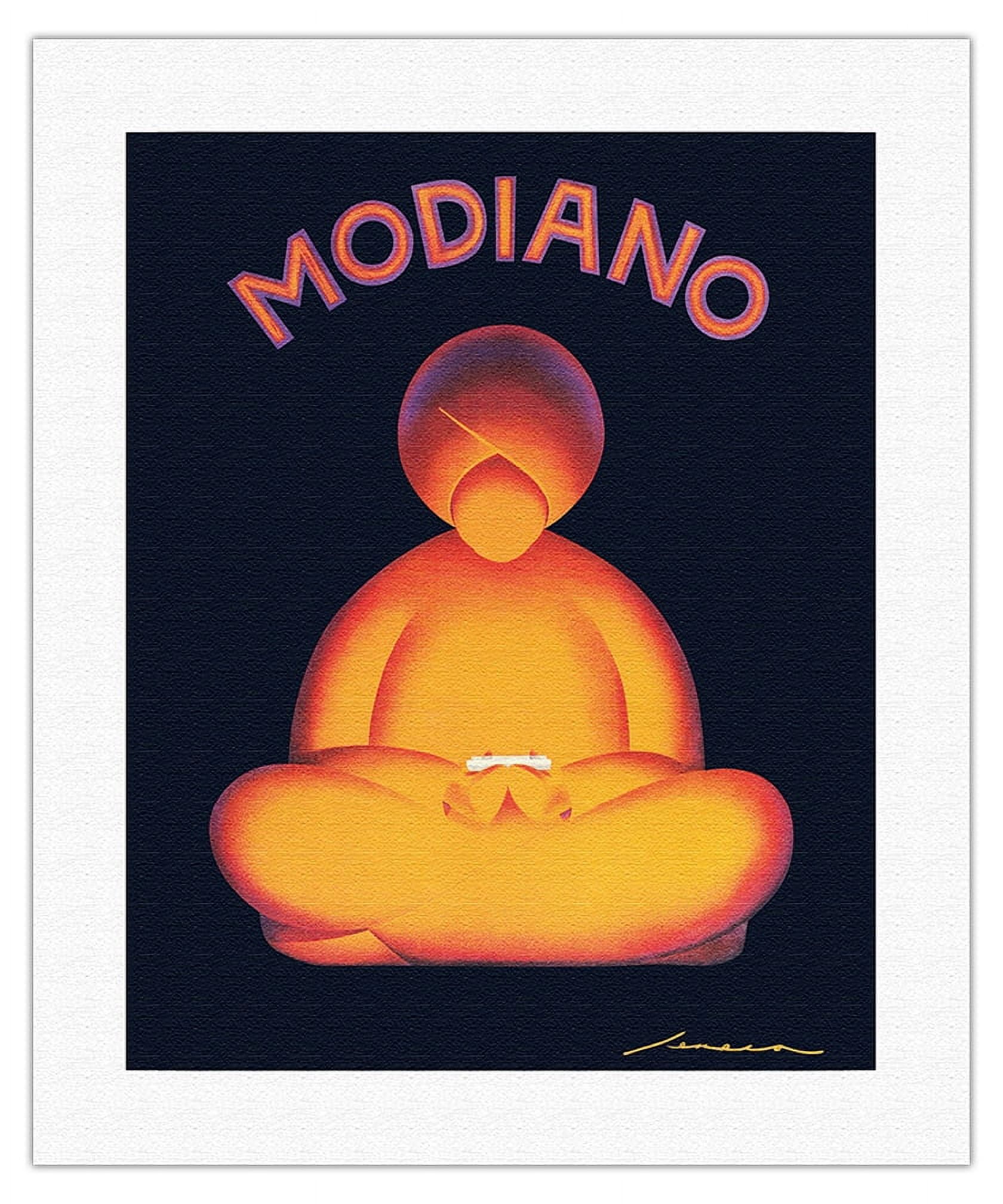 Modiano Cigarette Papers - Pasha Figure Meditating - Vintage ...