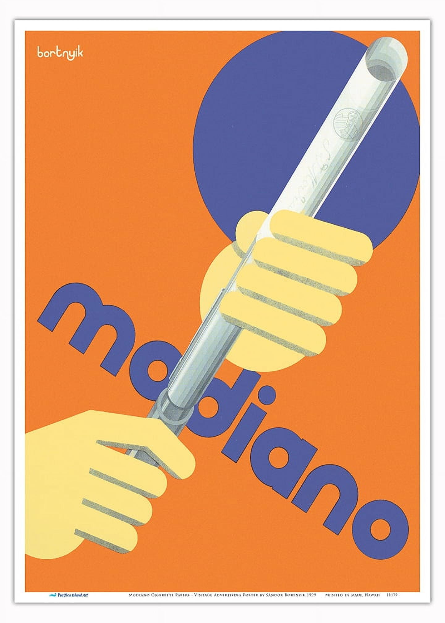 Modiano Cigarette Papers - Vintage Advertising Poster by Sándor ...