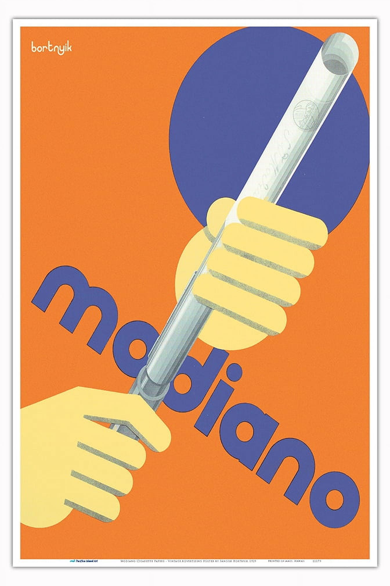 Modiano Cigarette Papers - Vintage Advertising Poster by Sándor ...