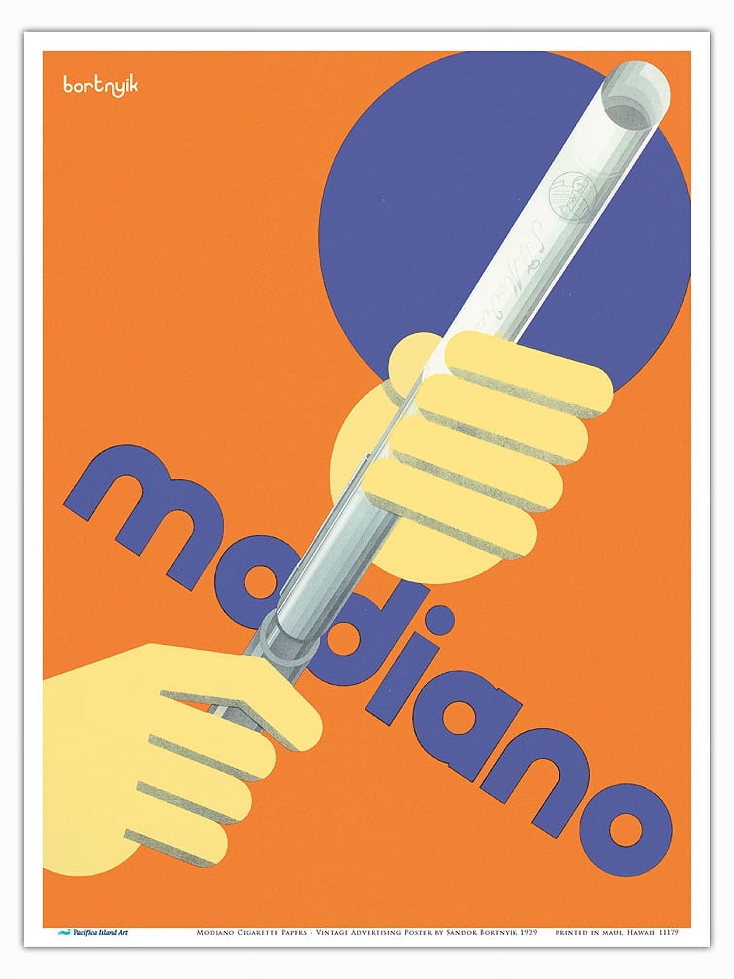 Modiano Cigarette Papers - Vintage Advertising Poster by Sándor ...