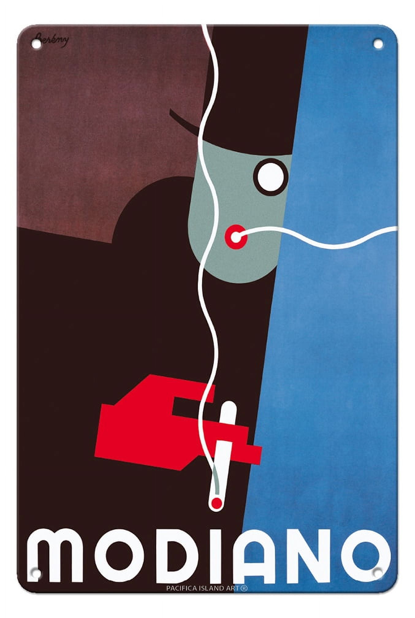 Modiano - Italian Cigarette Rolling Papers - Vintage Advertising Poster ...