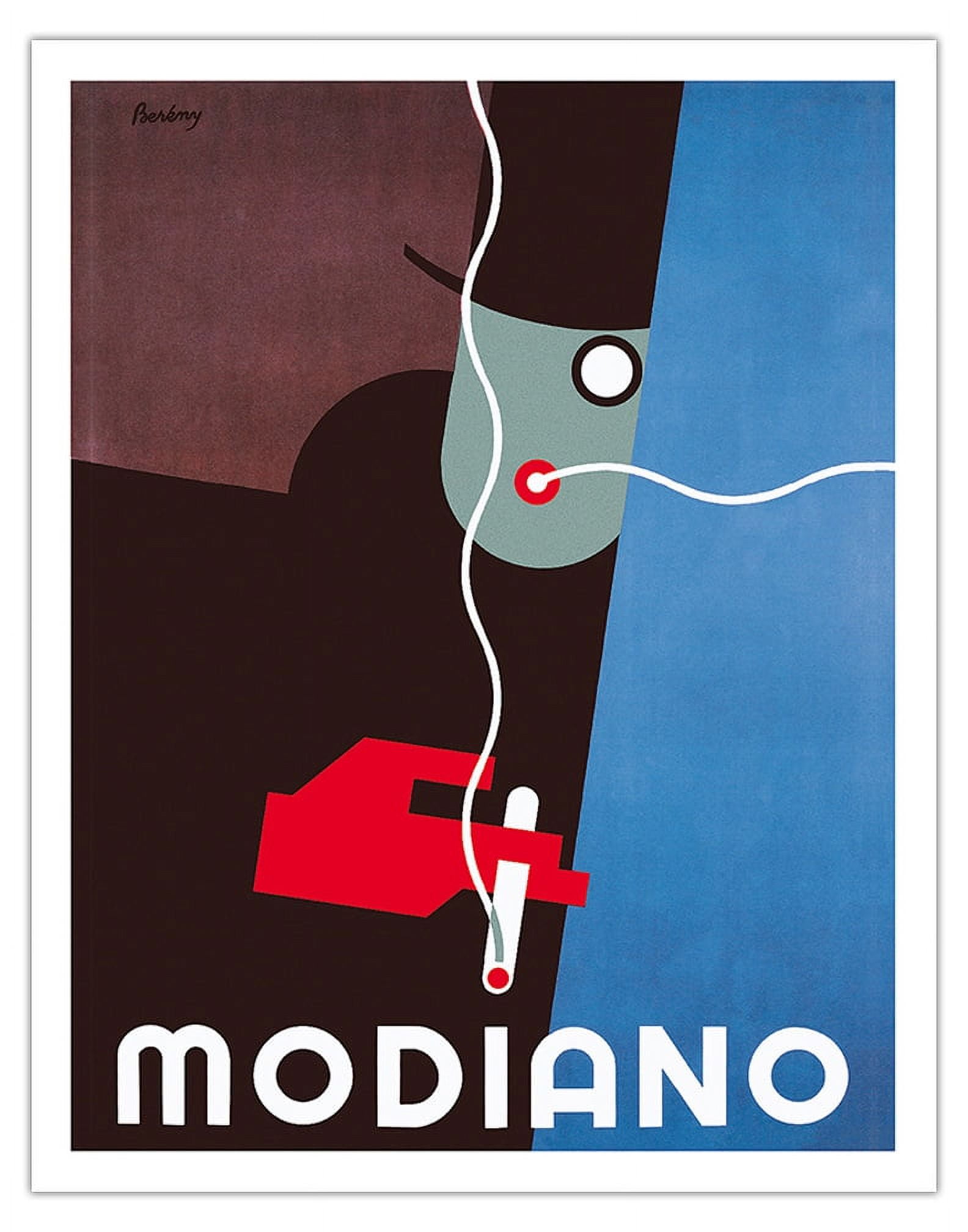 Modiano - Italian Cigarette Rolling Papers - Vintage Advertising Poster ...