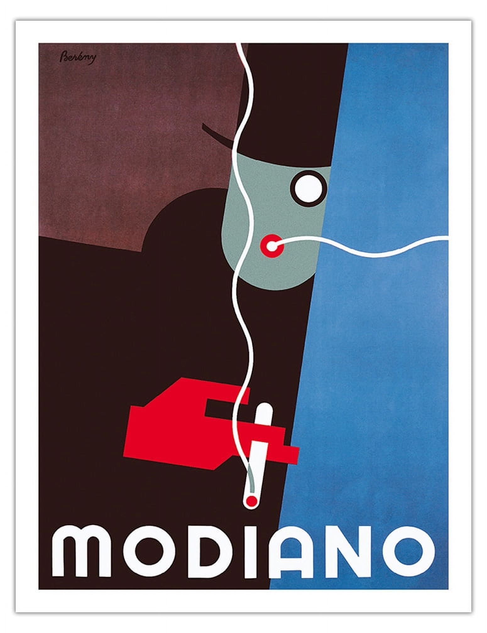 Modiano - Italian Cigarette Rolling Papers - Vintage Advertising Poster ...