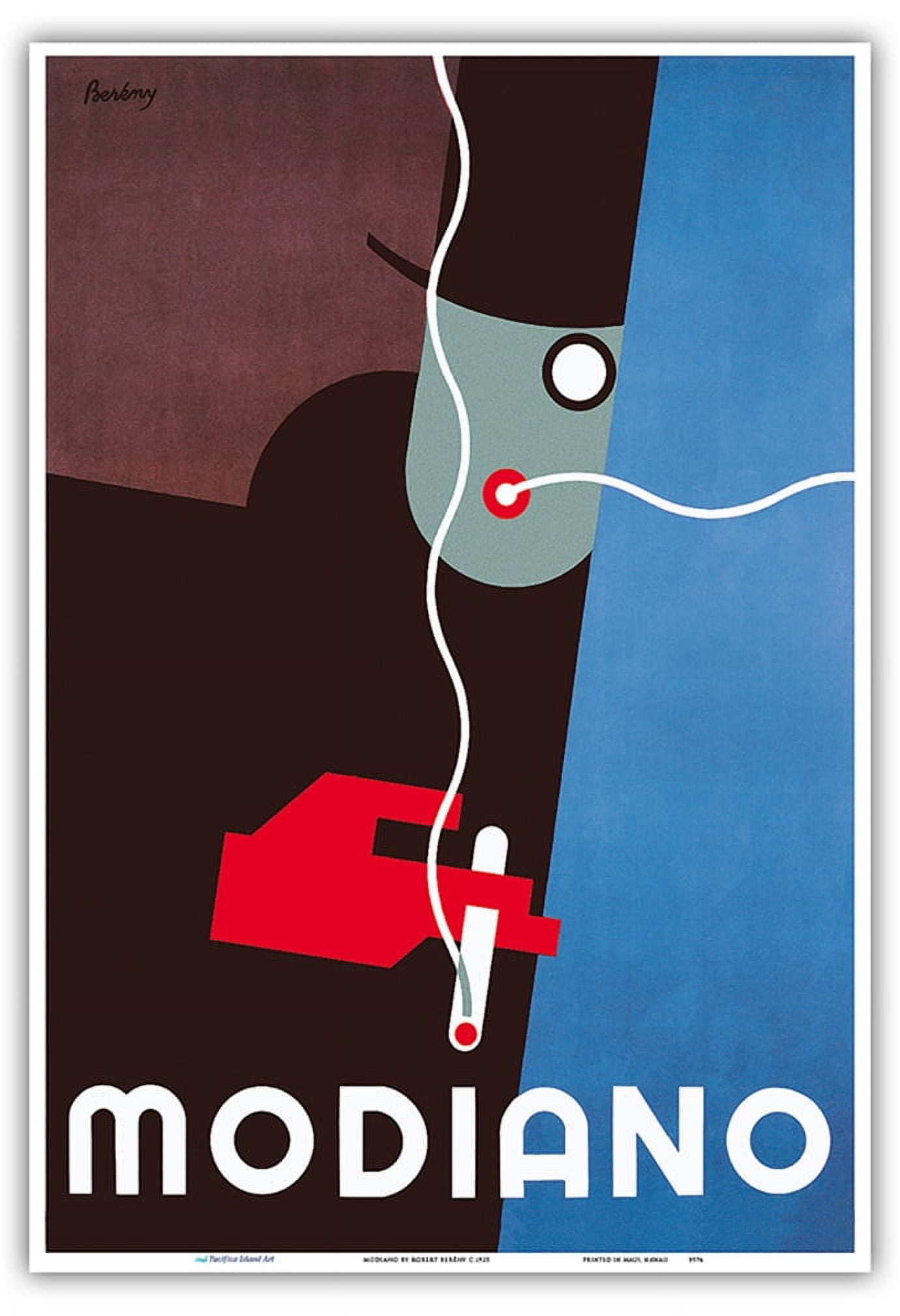 Modiano - Italian Cigarette Rolling Papers - Vintage Advertising Poster ...
