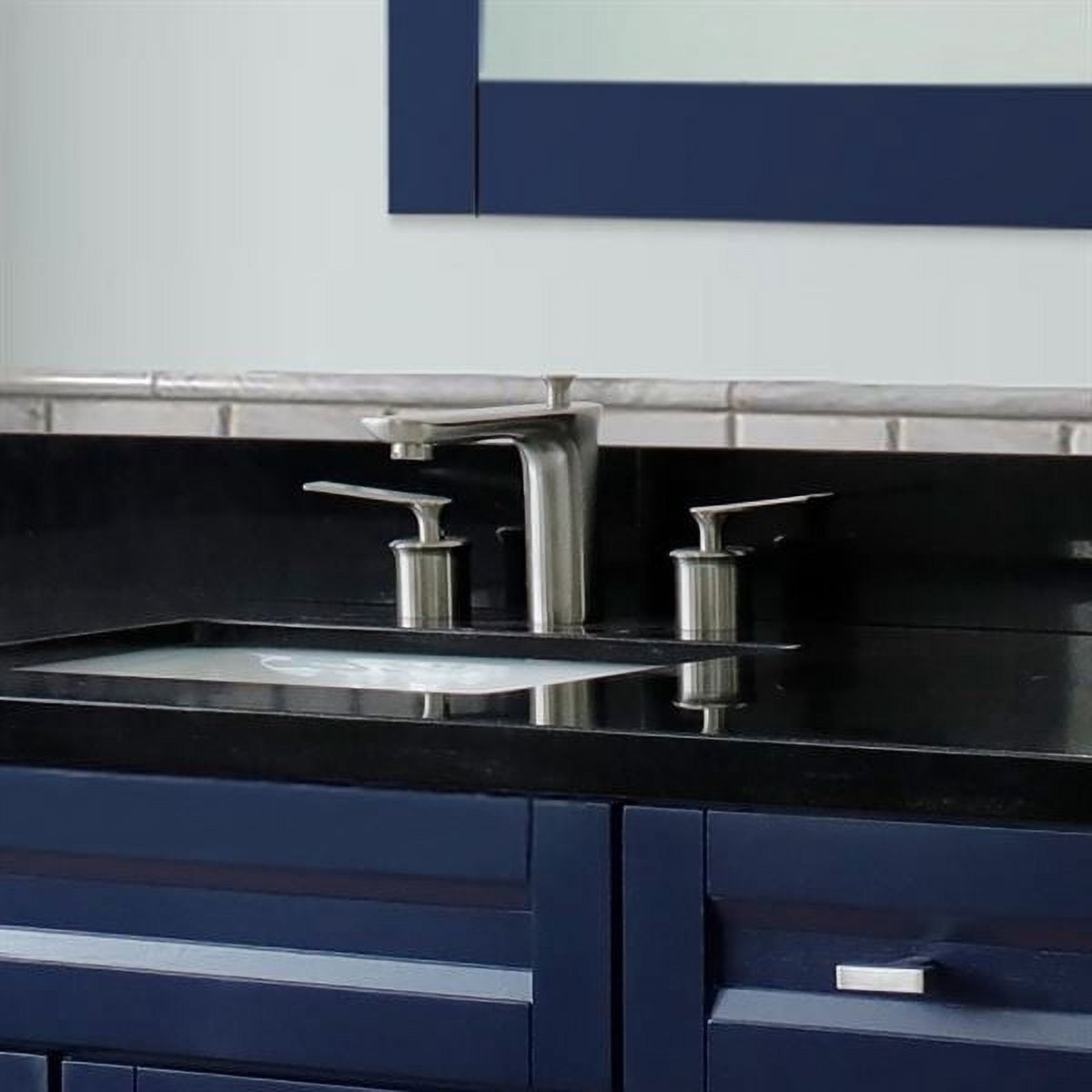 Modica Double Handle Brushed Nickel Widespread Bathroom Faucet with ...