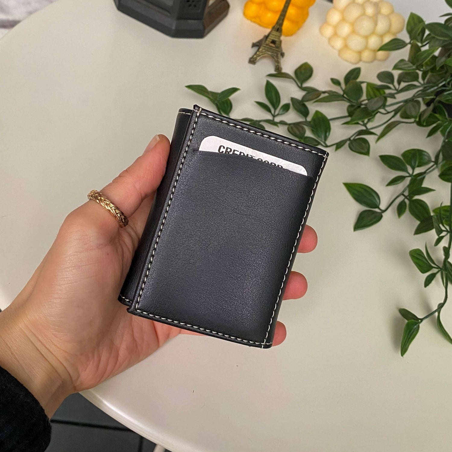 Modica Laura - Technological Vegan Leather Rfid Protected Automatic Pop ...