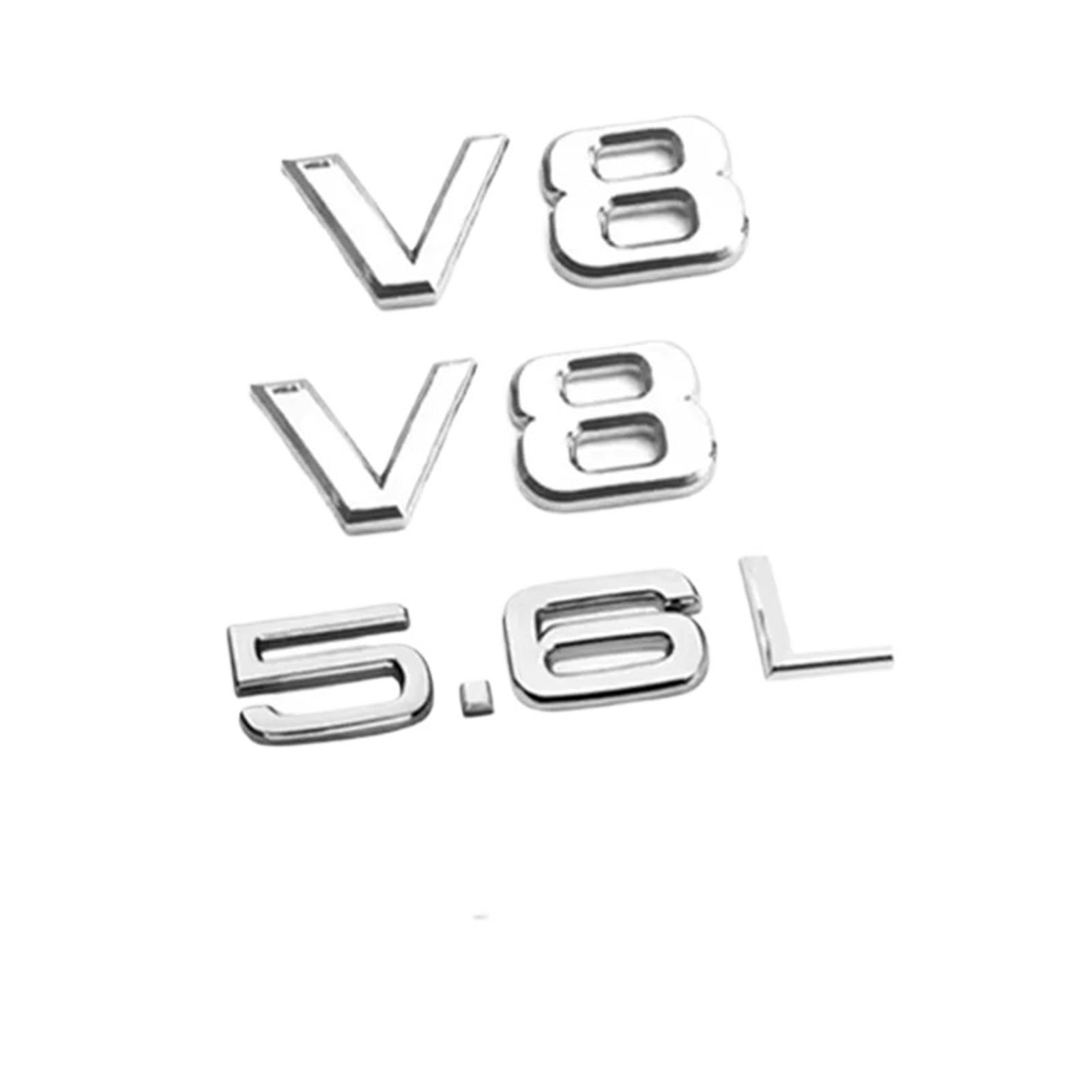 Modification Letter Label V8 Emblem 5.6L Digital Label Logo Rear ...