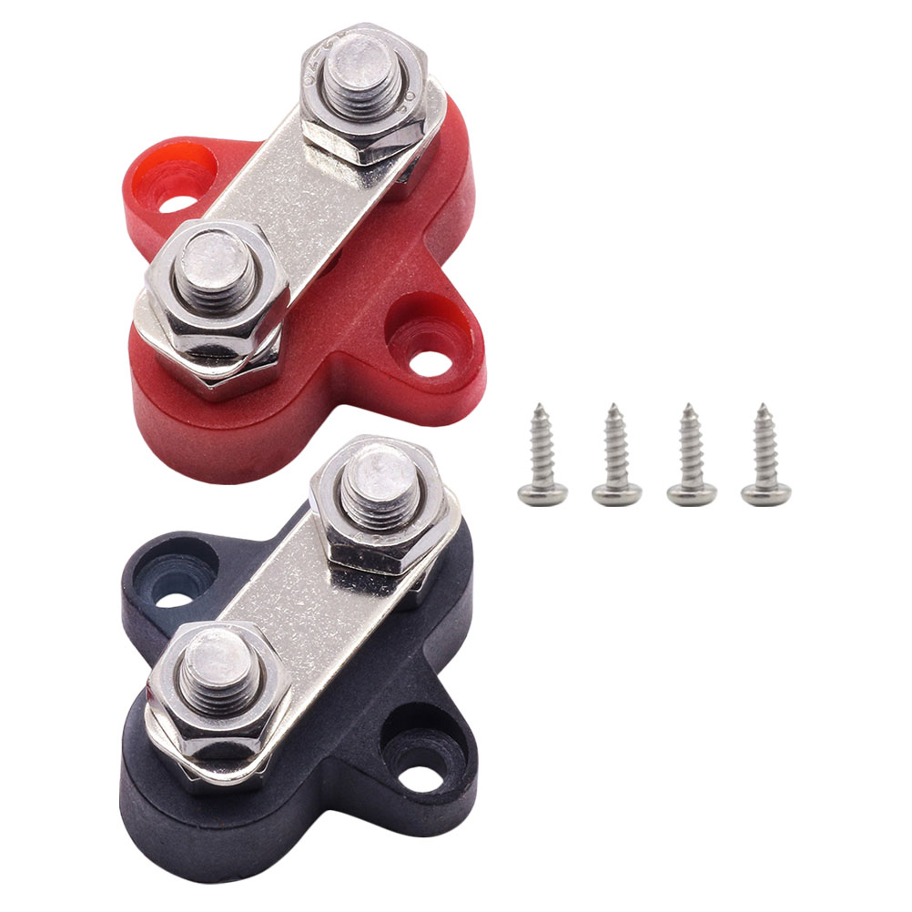 Modified Connecting Rod 2 Pcs With Gasket Terminal Block Metal Battery Terminals Automotive ...