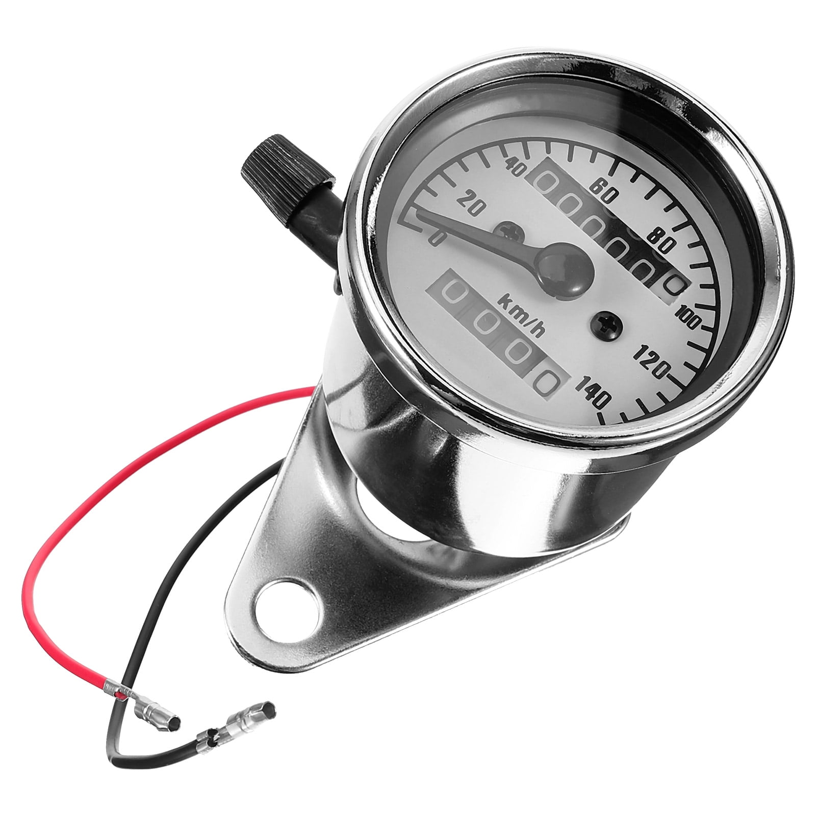 WHAMVOX Motorcycle Speedometer with Aluminum Material Silver Color for ...