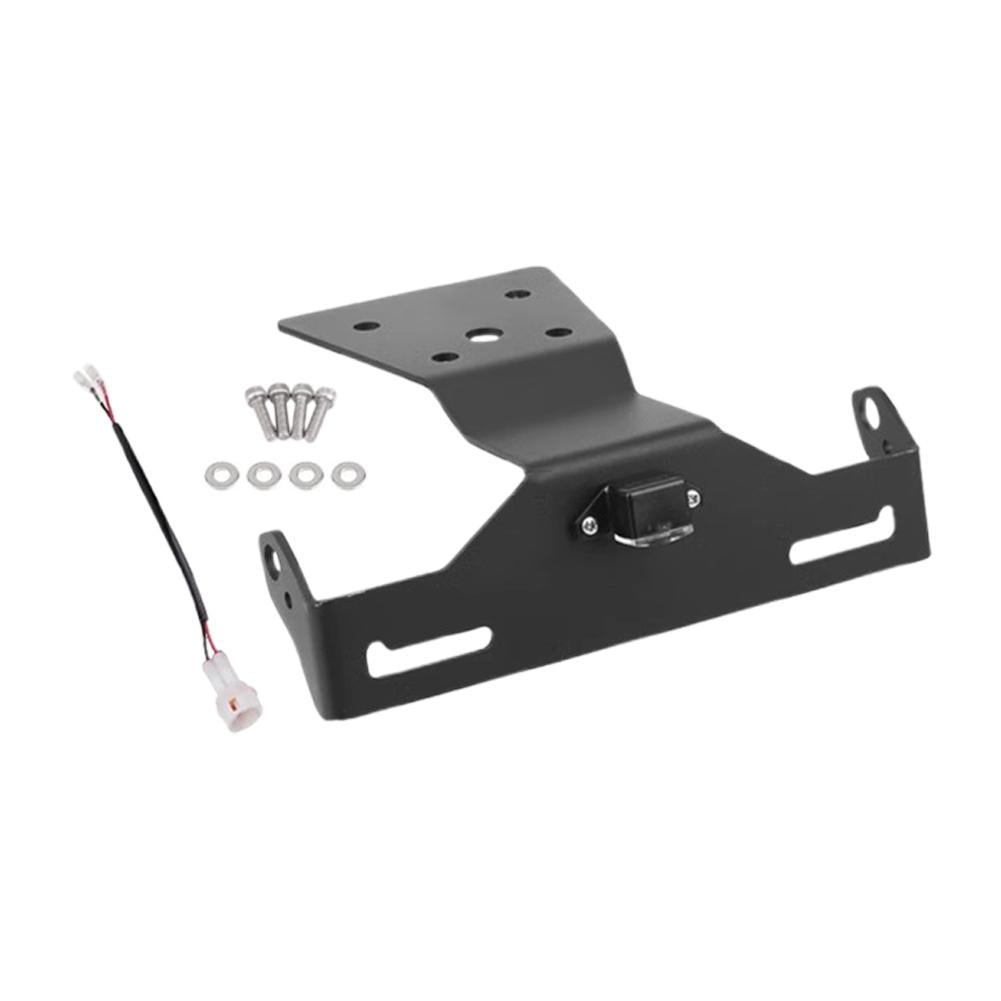 Modified Short Tail Stainless Steel Rear Wing Folding License Plate ...