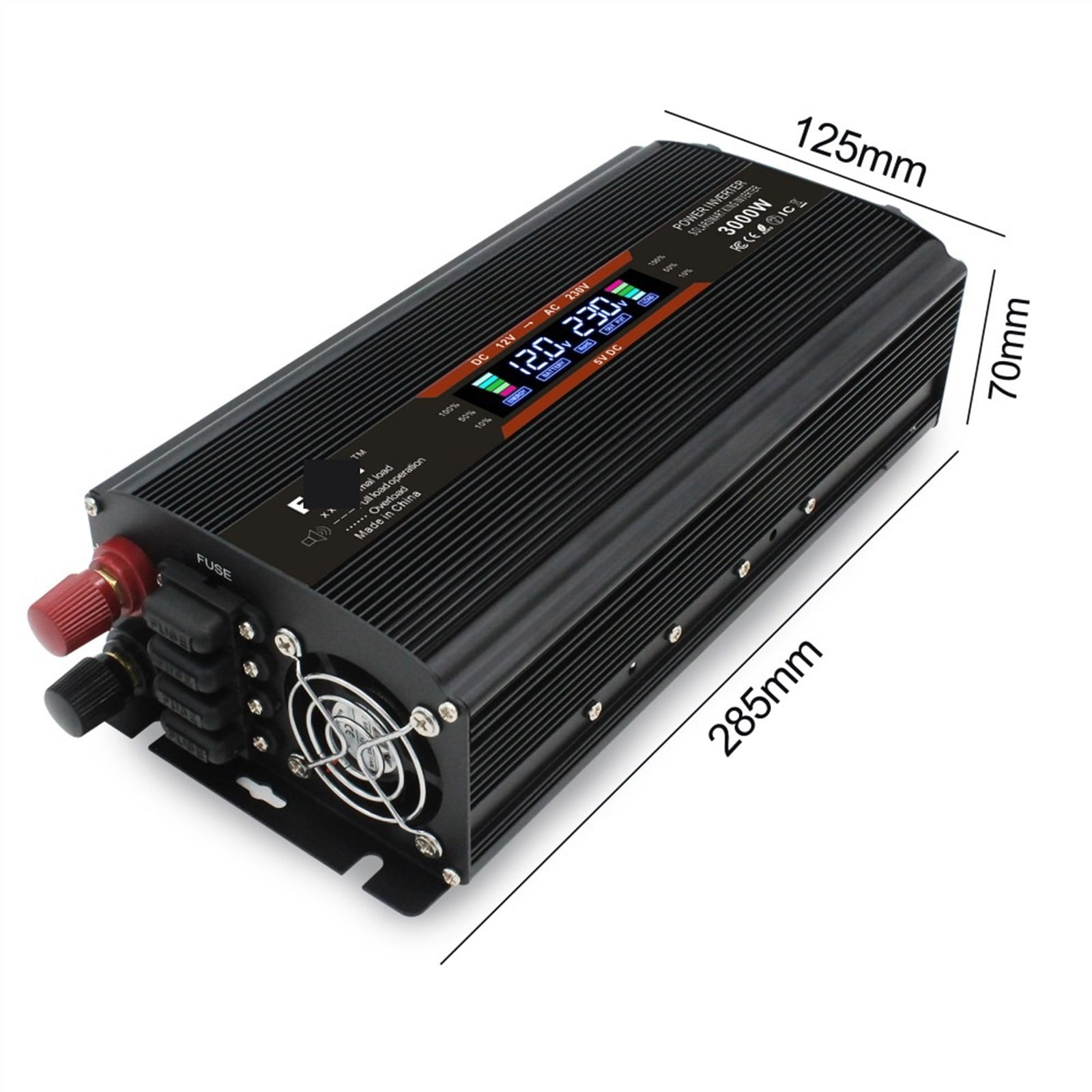 Modified Sine Wave LCD Inverter 12V To 220 Inverter 230 50Hz Power ...