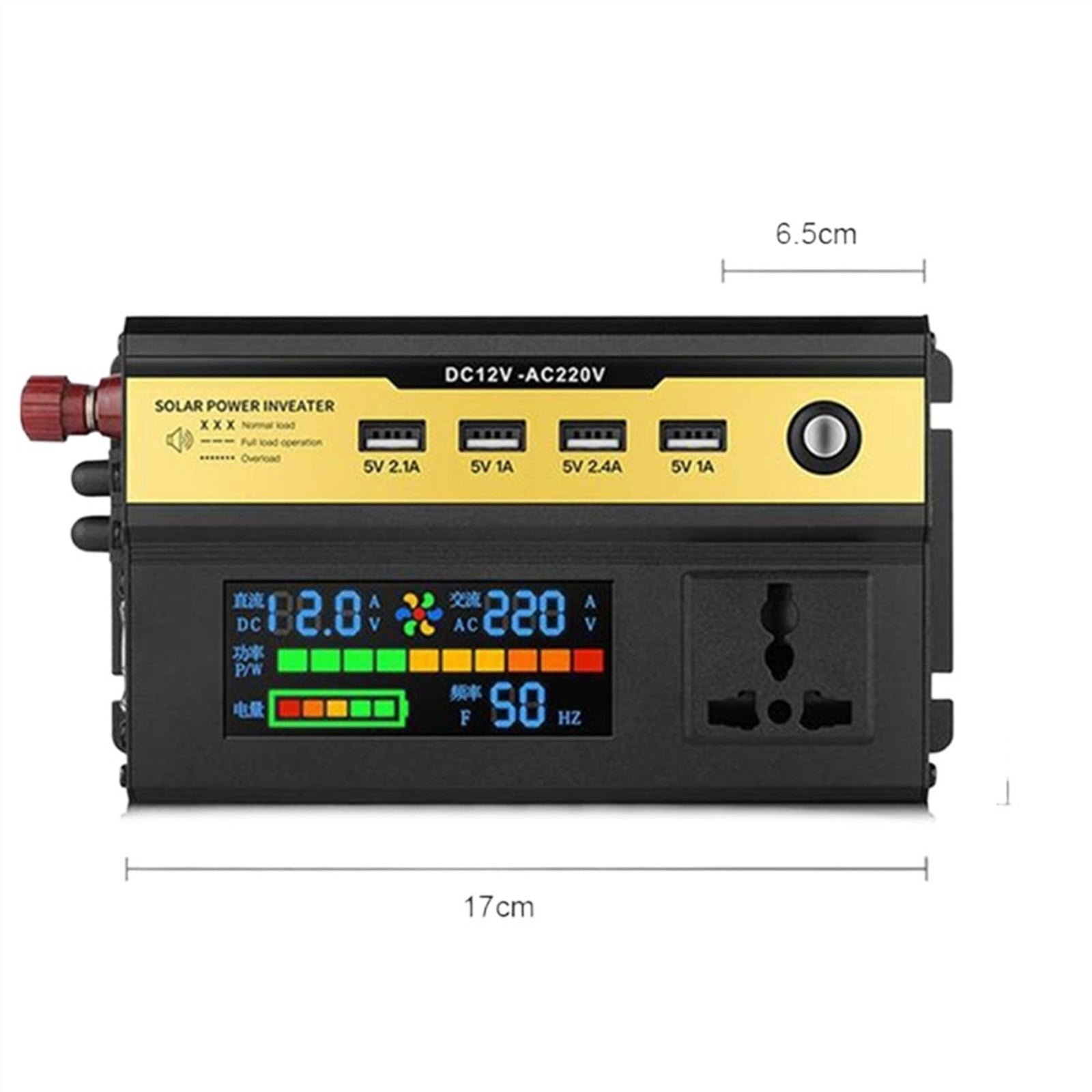 Modified Sine Wave Power Inverter Peak 6000W Power Inverter DC 12V To ...