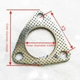Modified exhaust pipe interface gasket three-hole flange sealing ring ...