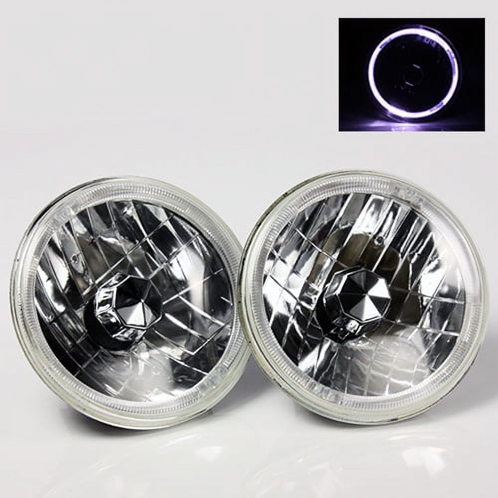 Modifystreet White LED Halo H6014/H6015/H6017/H6052/H6024 7" Round Semi ...
