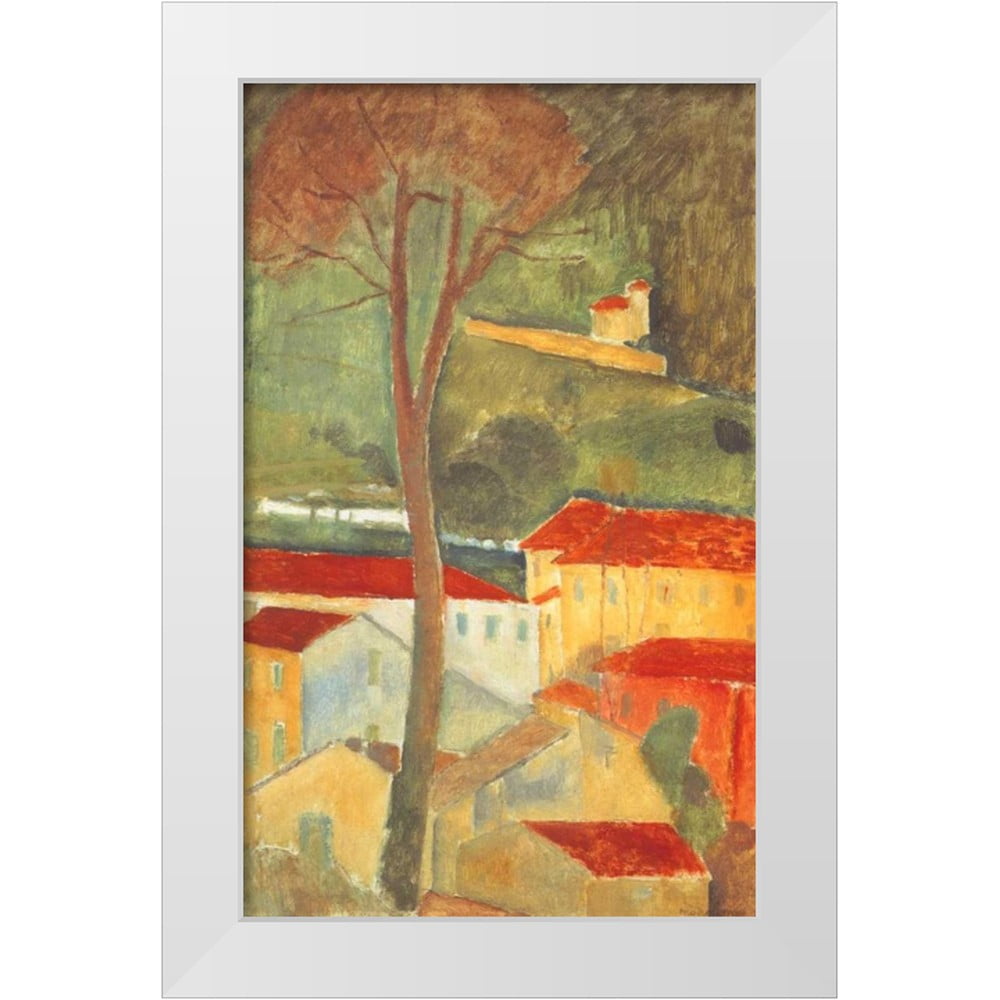 Modigliani, Amedeo 10x14 White Modern Wood Framed Museum Art Print ...