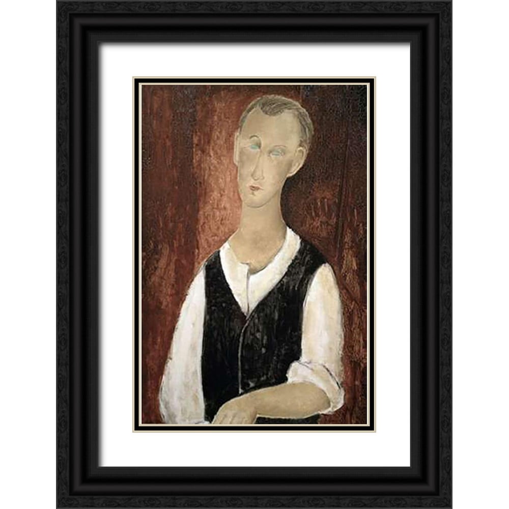 Modigliani, Amedeo 11x14 Black Ornate Wood Framed with Double Matting ...