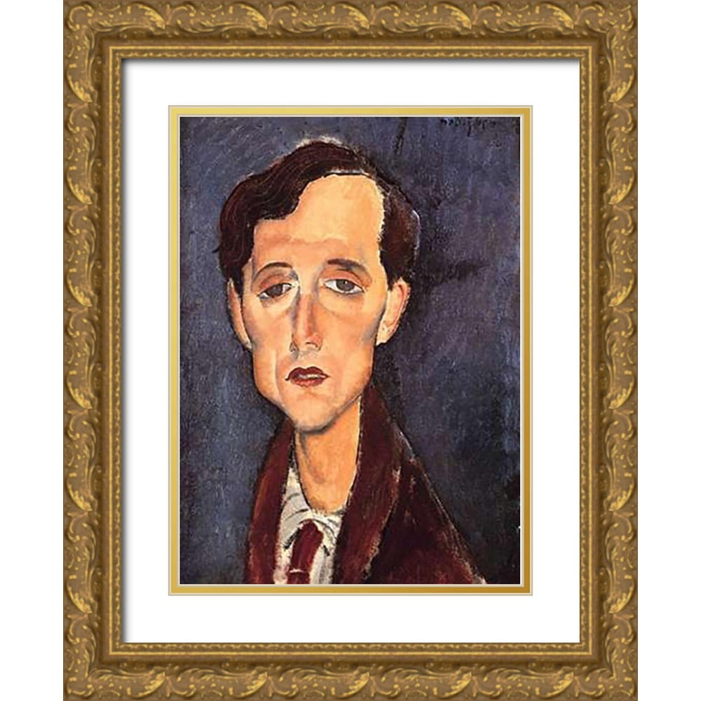 Modigliani, Amedeo 11x14 Gold Ornate Wood Framed with Double Matting ...