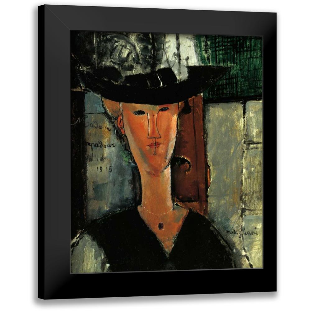 Modigliani, Amedeo 12x14 Black Modern Framed Museum Art Print Titled ...