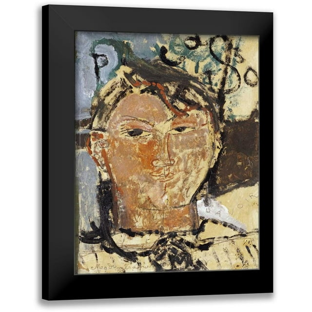 Modigliani, Amedeo 12x14 Black Modern Framed Museum Art Print Titled ...