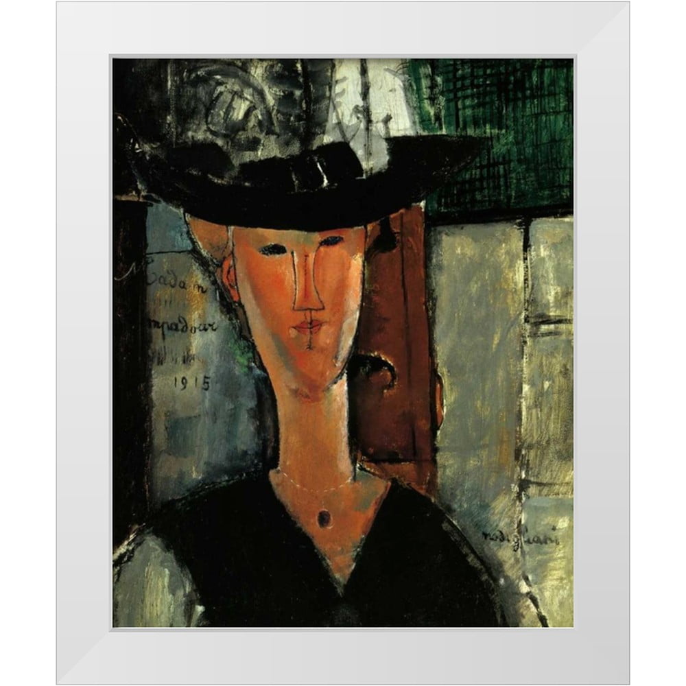 Modigliani, Amedeo 12x14 White Modern Wood Framed Museum Art Print ...