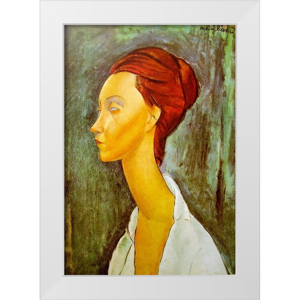 Modigliani, Amedeo 14x18 White Modern Wood Framed Museum Art Print ...