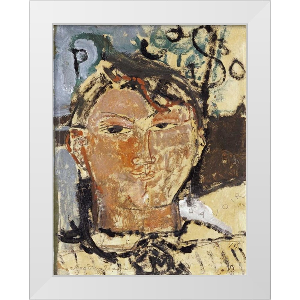 Modigliani, Amedeo 15x18 White Modern Wood Framed Museum Art Print ...