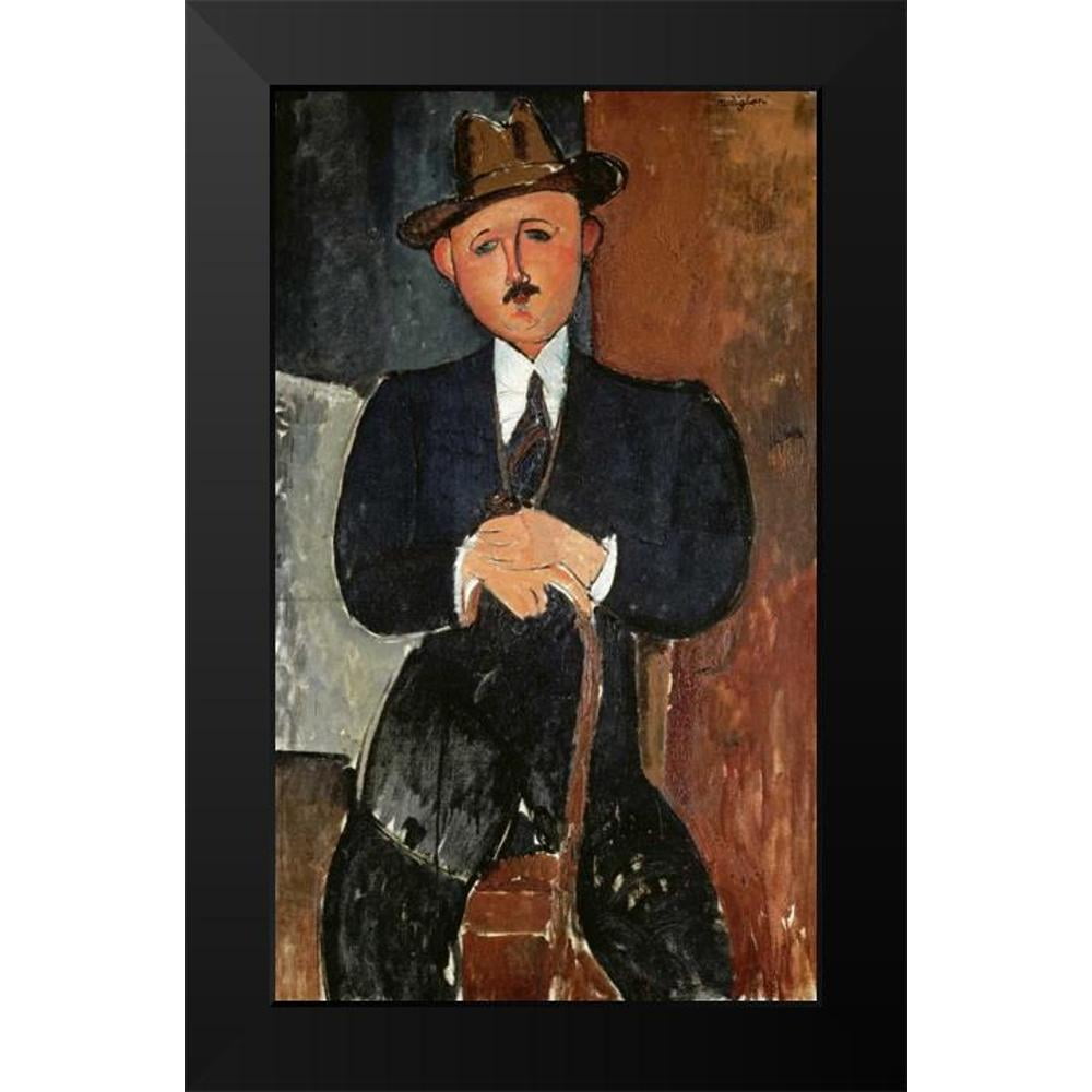 Modigliani, Amedeo 16x24 Black Modern Framed Museum Art Print Titled ...