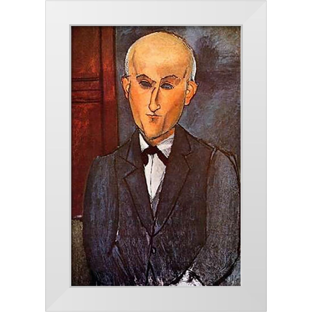 Modigliani, Amedeo 17x24 White Modern Wood Framed Museum Art Print ...