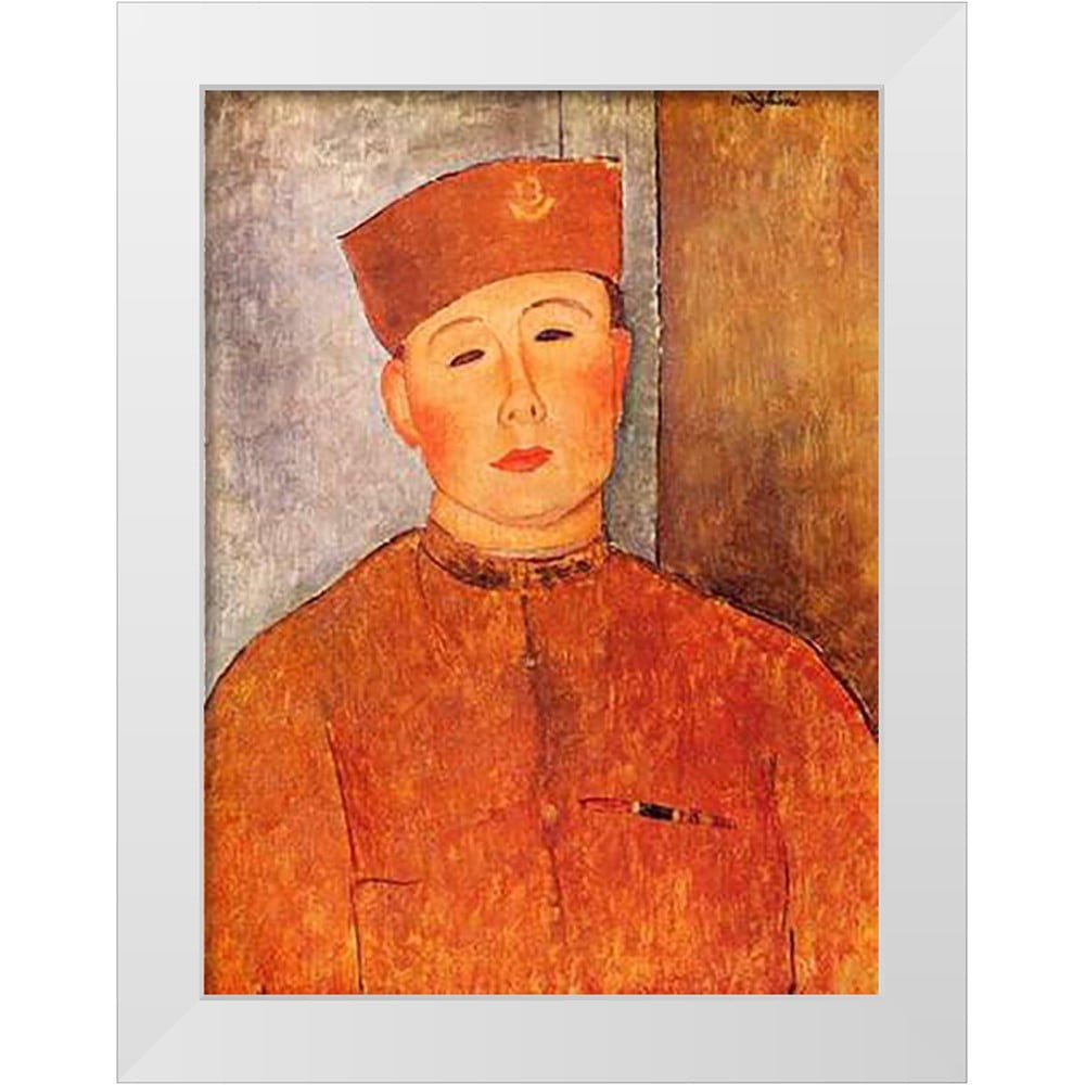 Modigliani, Amedeo 19x24 White Modern Wood Framed Museum Art Print ...