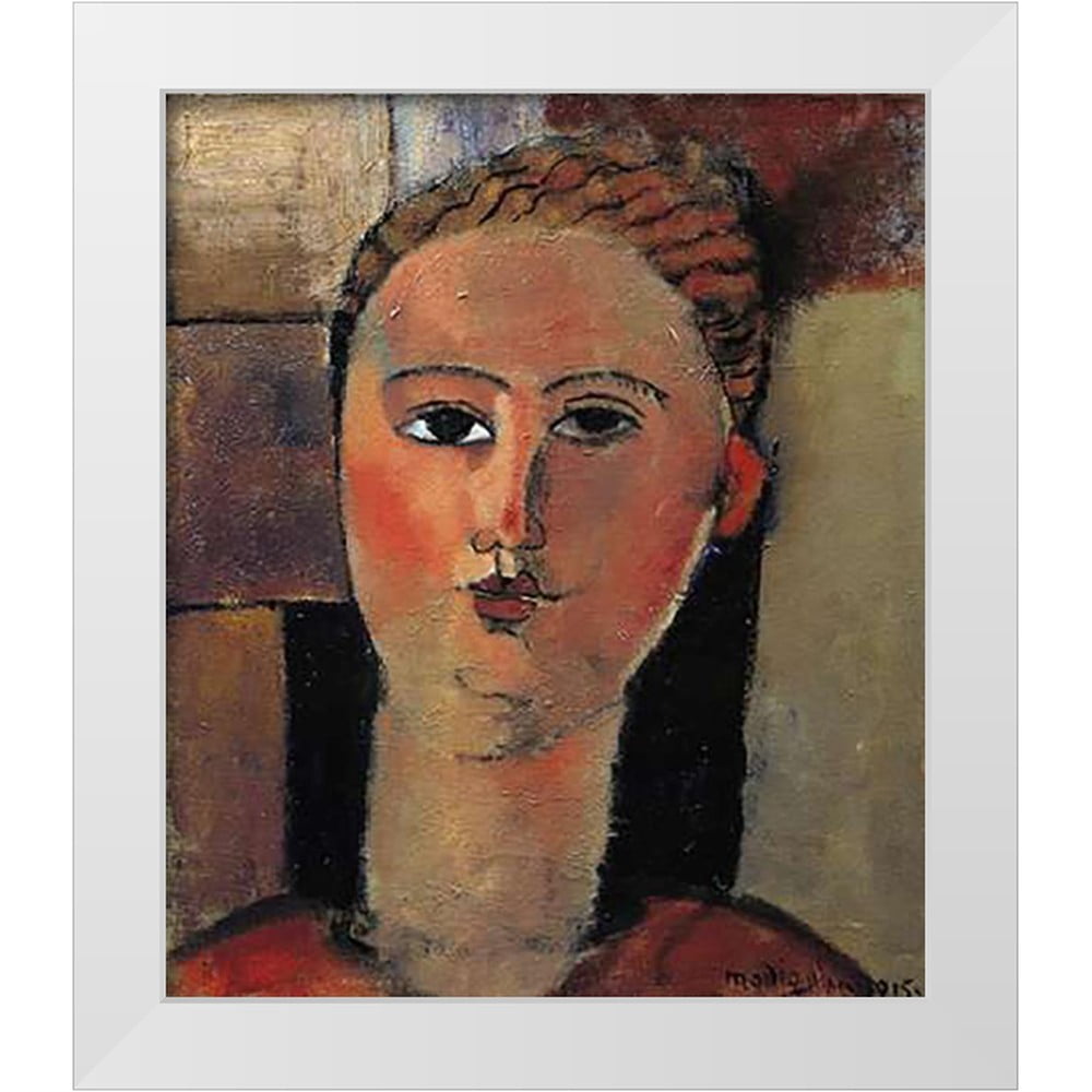 Modigliani, Amedeo 20x23 White Modern Wood Framed Museum Art Print ...