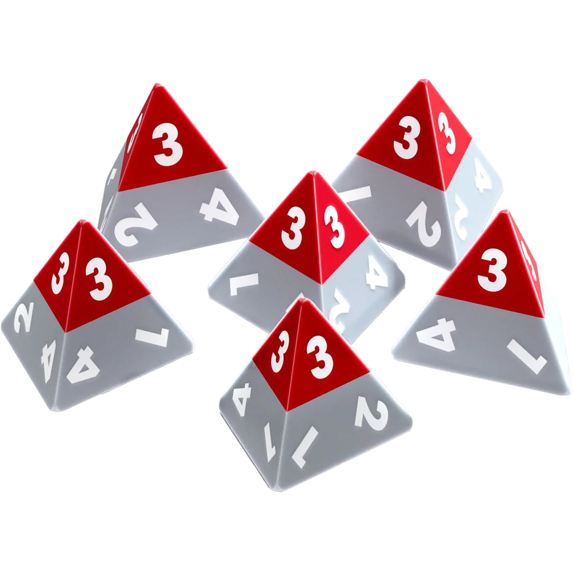Modiphius Entertainment: Triangle Agency Dice Set (6d4) - 6 Piece, Red ...
