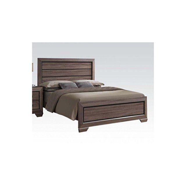 Modish Luxurious Wooden Panel Queen Size Bed, Brown - Walmart.com