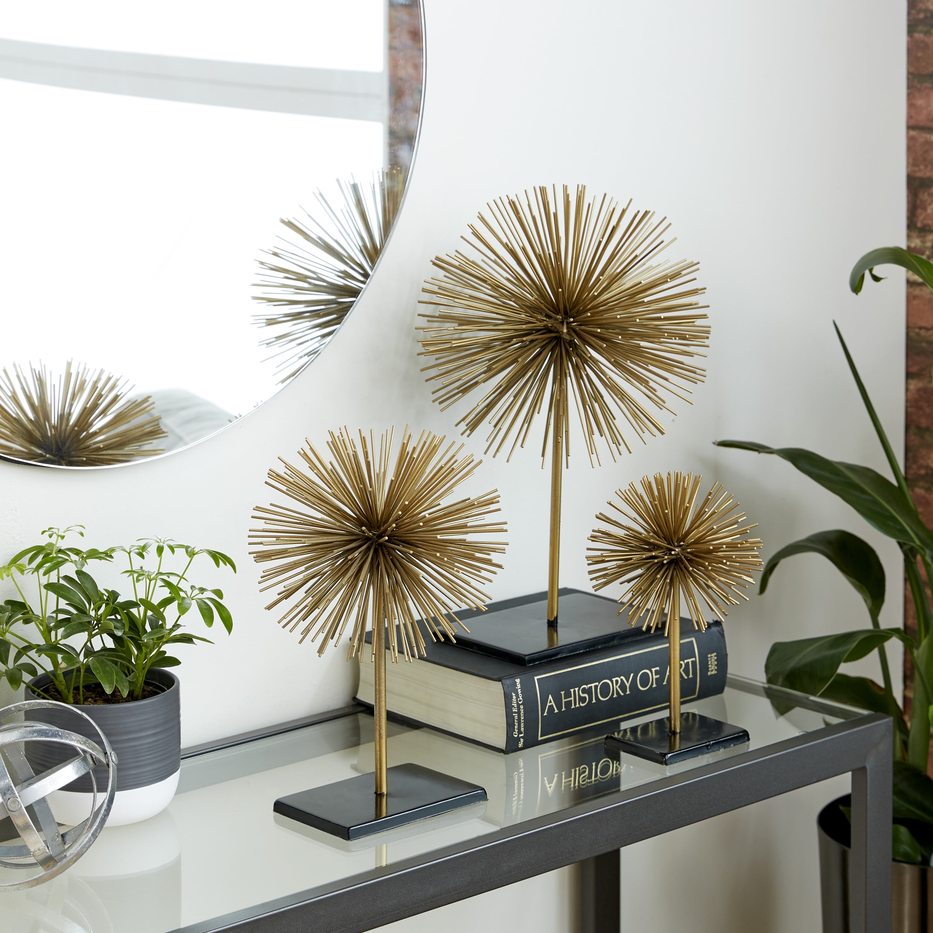 Modish Metal 3D Table Top Set Of 3 - Walmart.com