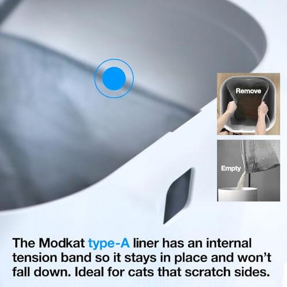 Modkat Top-Entry Litter Box - Reduces Litter Tracking, Swivel Lid for ...