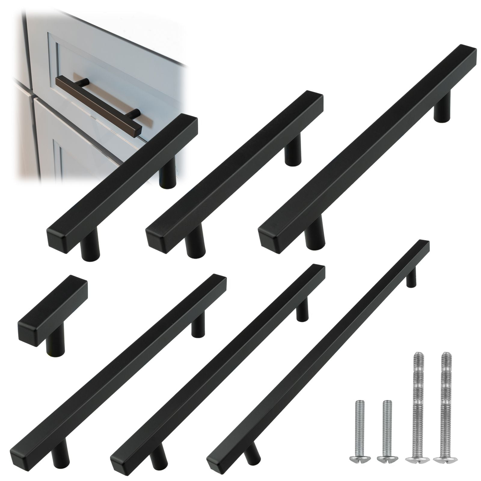 Modket M1610 Modern Euro Bar Cabinet Handle 304 Stainless Steel — 12 ...