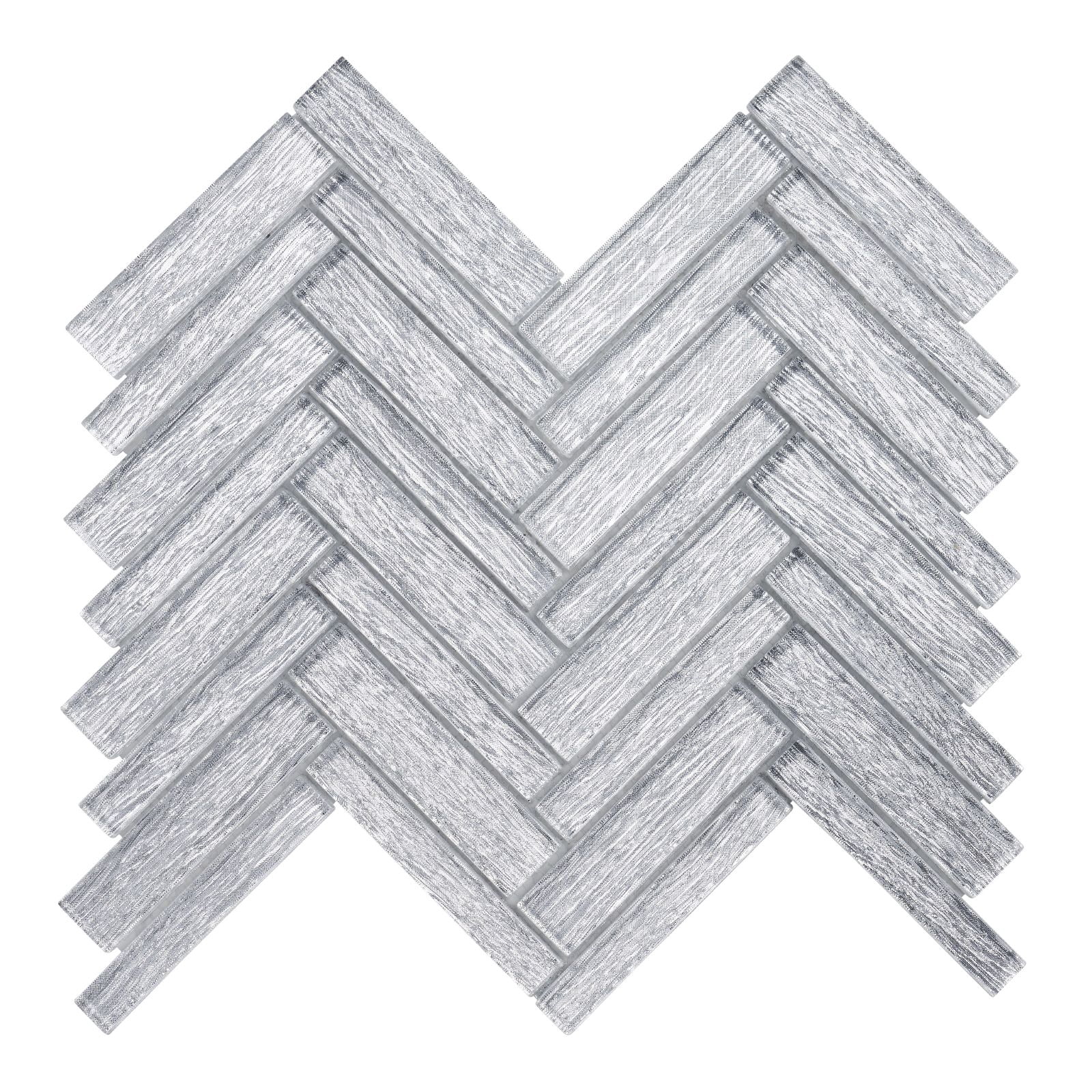Modket TDH415MG Gray Hand Brushed Pattern Silver White Metallic Glass ...