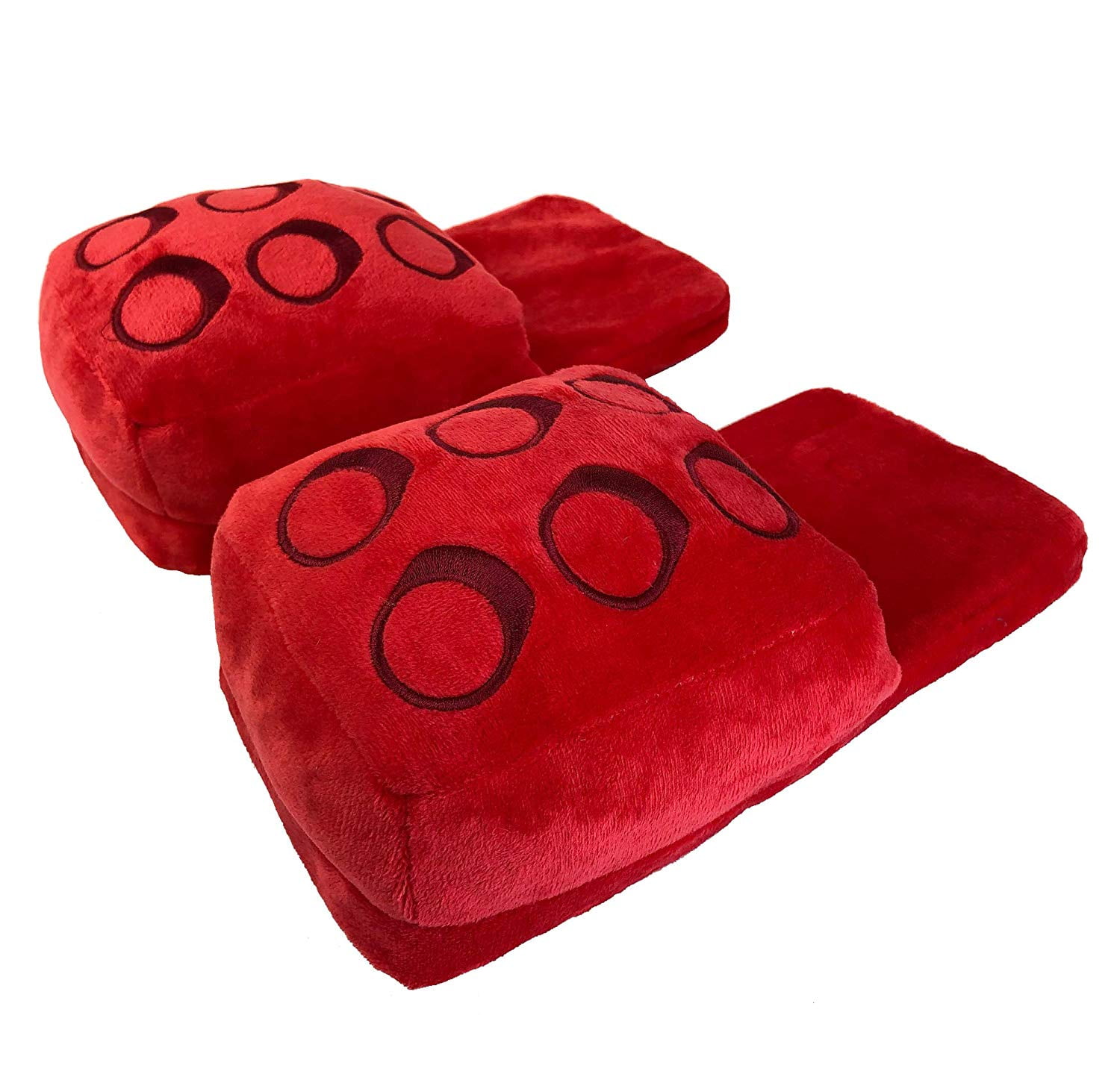 Modlines Men's/Boy's Building Block House Slippers Scuff Shoes (Red, X ...