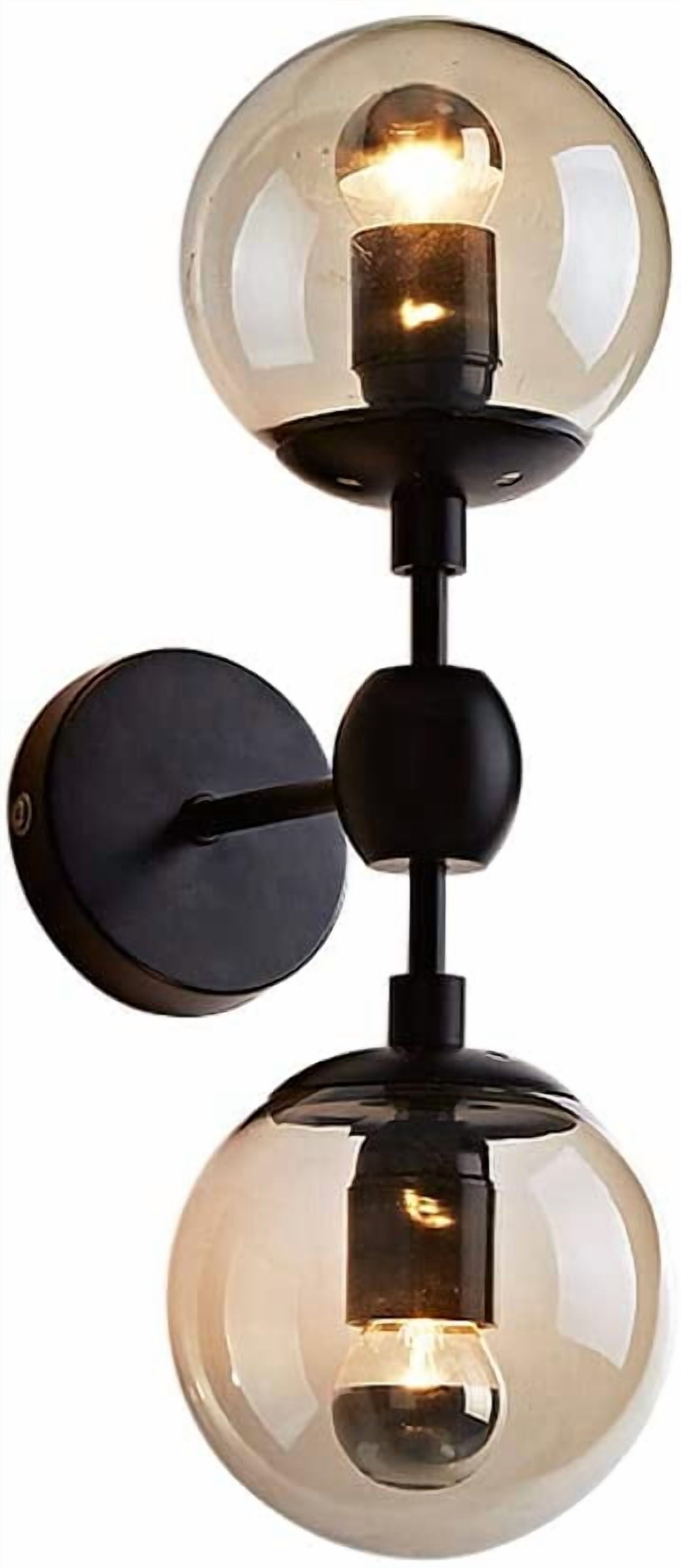 Modo Lighting Industrial Wall Sconce Lighting Black Wall lamp 2 Lights ...